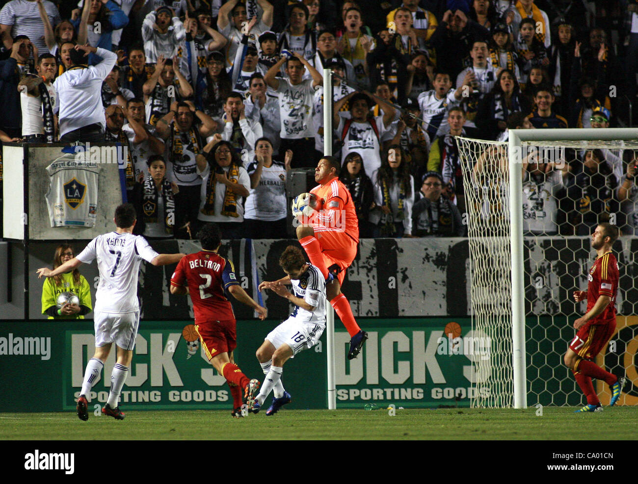March 10, 2012 - Los Angeles, California, U.S. - Goalkeeper Nick ...