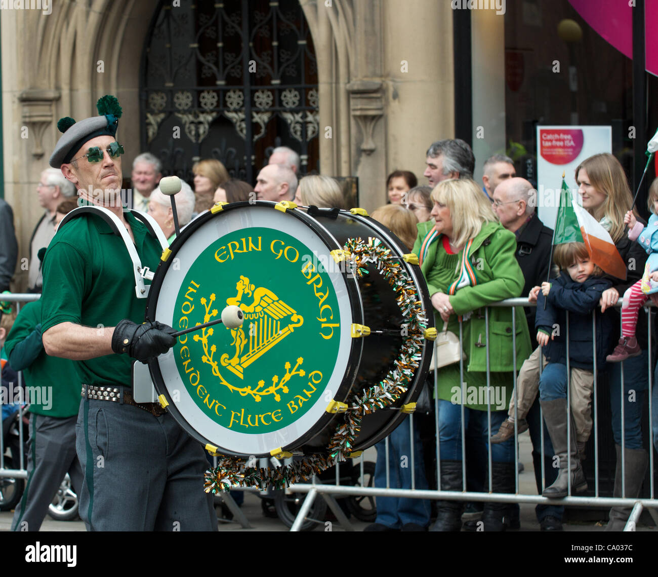 The Manchester Irish Festival Parade on 11-03-2012 covers three miles ...