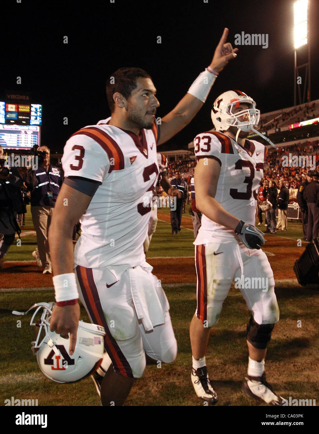 Nov. 26, 2011 - Charlottesville, Virginia, United States - Quarterback ...