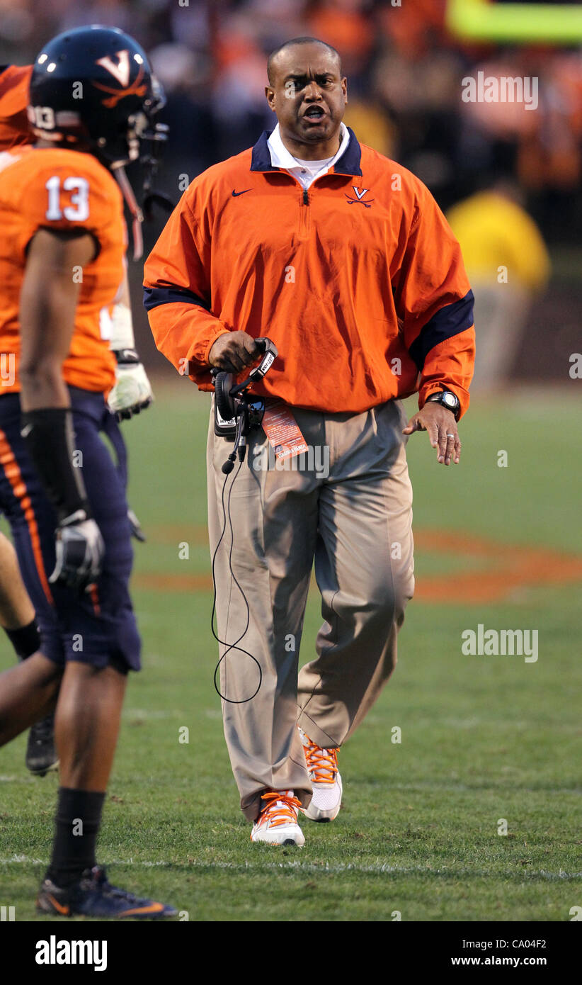 Nov. 26, 2011 - Charlottesville, Virginia, United States - Head coach ...