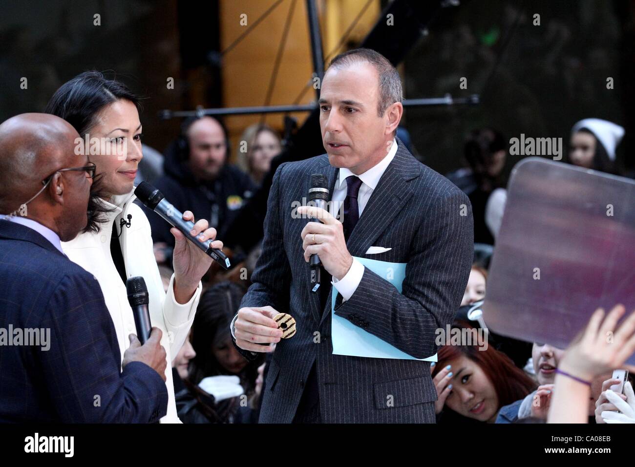 Al Roker, Ann Curry, Matt Lauer on stage for NBC Today Show Concert ...