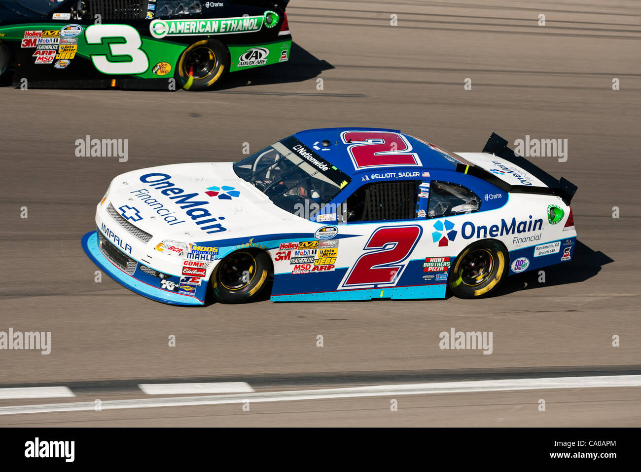 March 10, 2012 - Las Vegas, Nevada, U.S - Elliott Sadler, driver of the ...