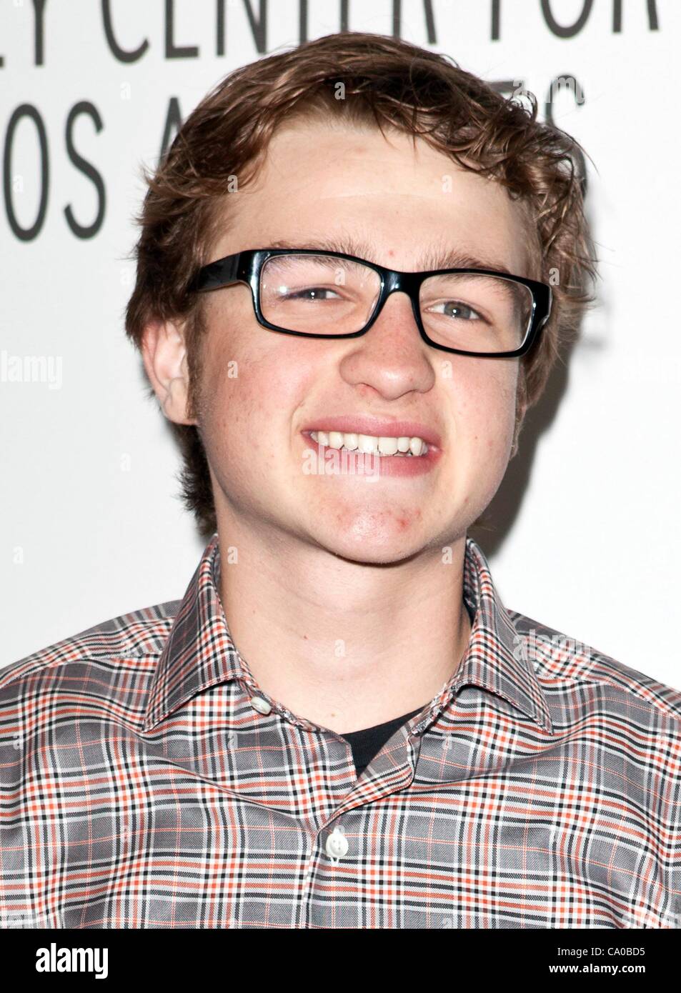 Angus T. Jones in attendance for TWO AND A HALF MEN at PaleyFest 2012 ...