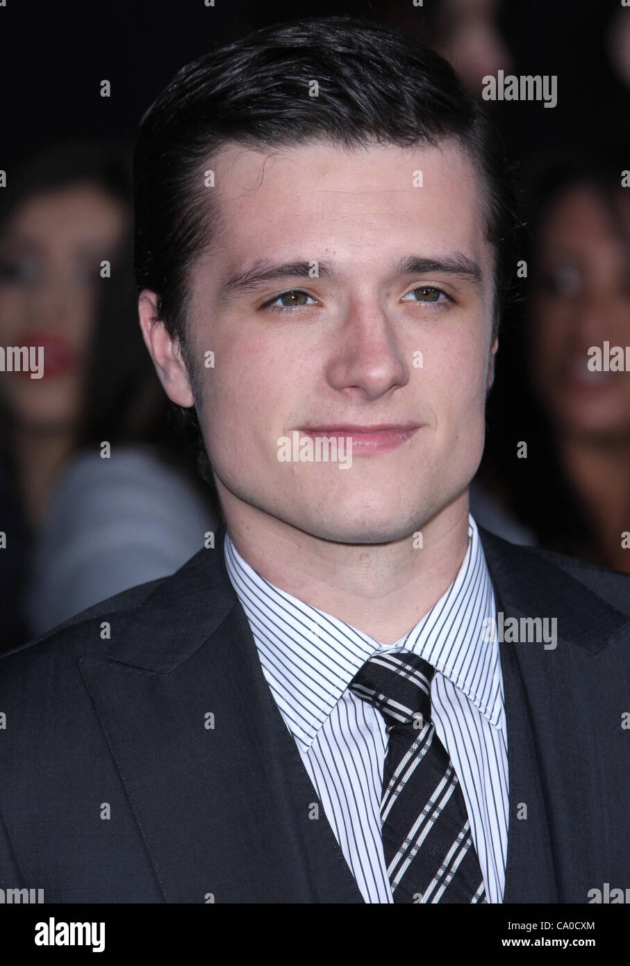 JOSH HUTCHERSON THE HUNGER GAMES. WORLD PREMIERE DOWNTOWN LOS ANGELES ...
