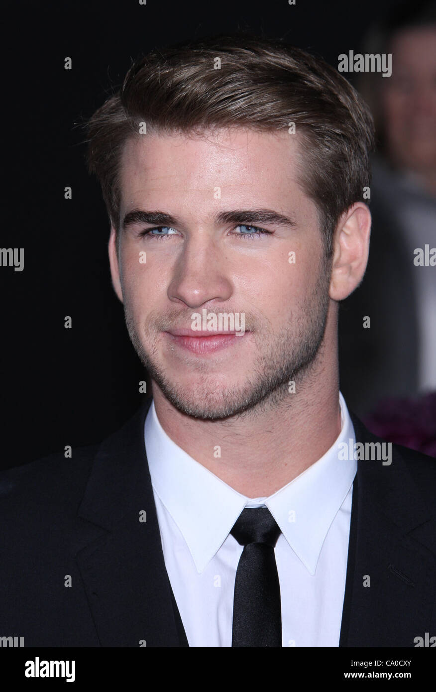 LIAM HEMSWORTH THE HUNGER GAMES. WORLD PREMIERE DOWNTOWN LOS ANGELES ...