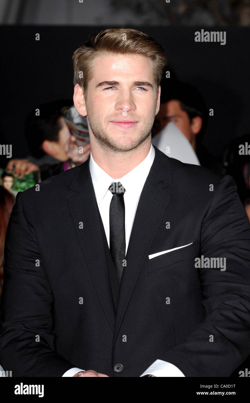 Liam Hemsworth at arrivals for THE HUNGER GAMES Premiere, Nokia Theatre ...