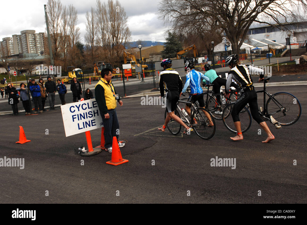 VANCOUVER, CANADA, March 11, 2012: Men compete in the 30th Annual UBC ...