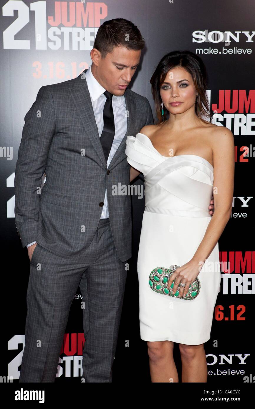Channing Tatum, Jenna Dewan at arrivals for 21 JUMP STREET Premiere ...