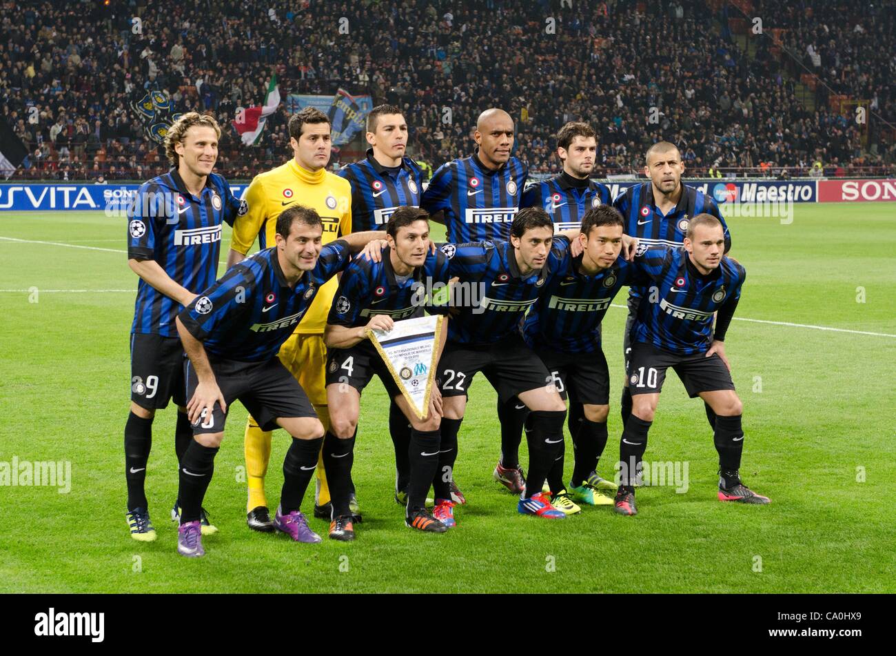 Inter team group line-up, MARCH 13, 2012 - Football / Soccer : Inter ...