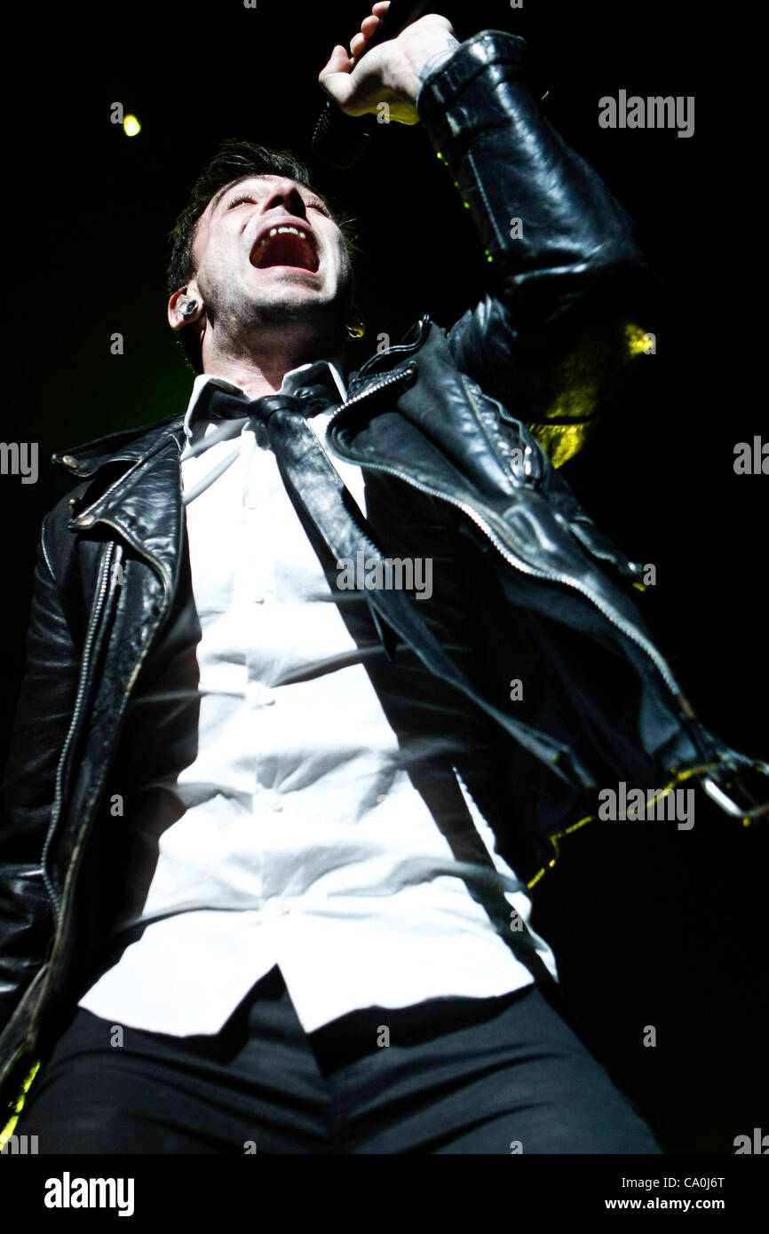 March 13, 2012 - Toronto, Canada - Canadian rock band Hedley performs ...