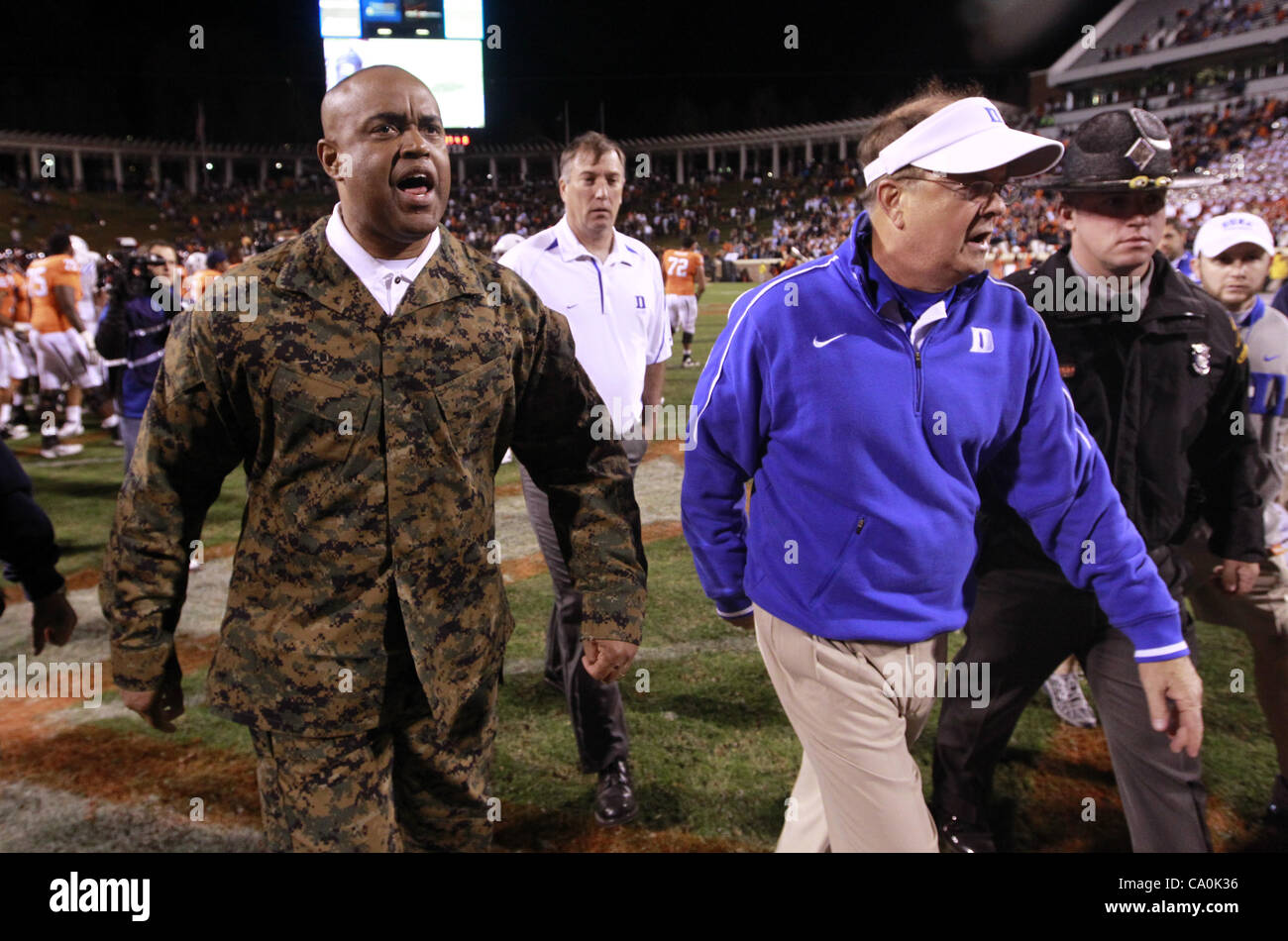 Duke blue devils head coach david cutcliffe hi-res stock photography ...