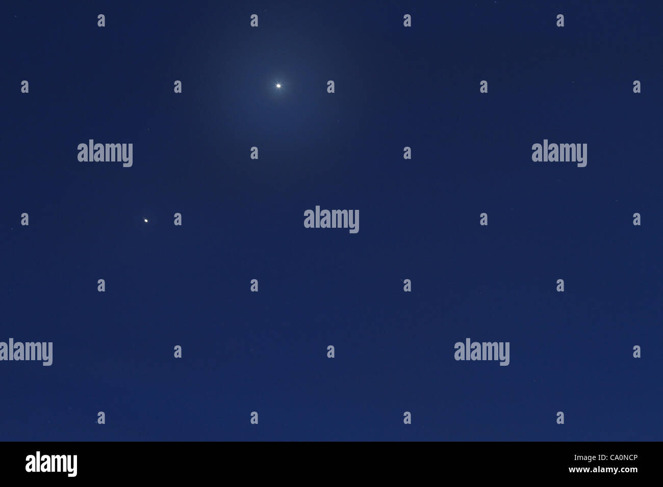 Venus and jupiter conjunction hi-res stock photography and images - Alamy