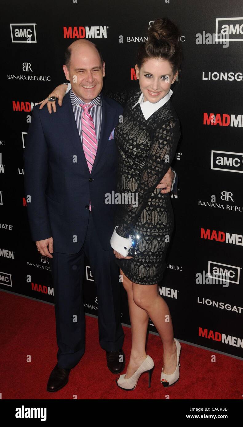 Matthew Weiner, Alison Brie at arrivals for MAD MEN Season 5 Premiere ...