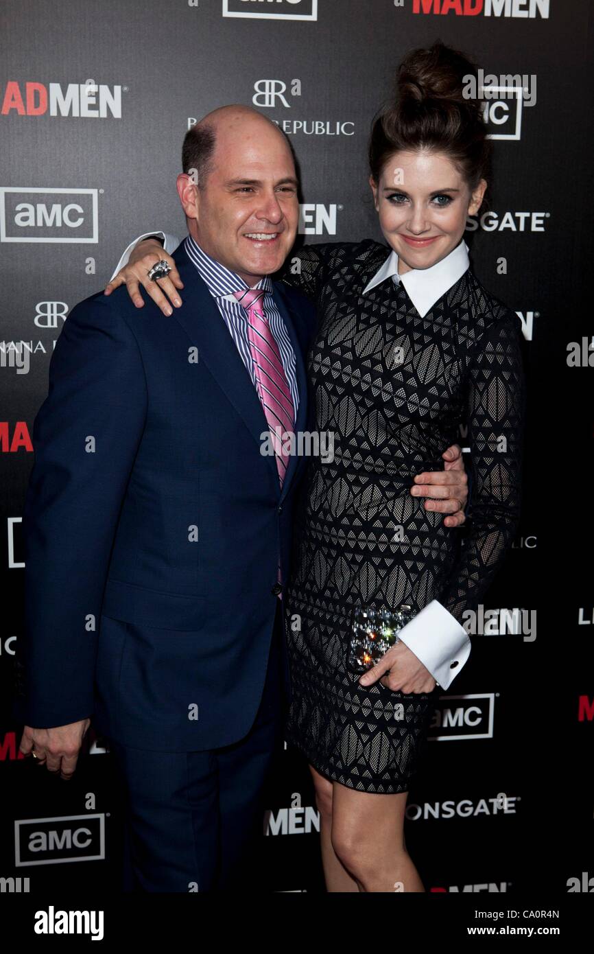 Matthew Weiner, Alison Brie at arrivals for MAD MEN Season 5 Premiere ...