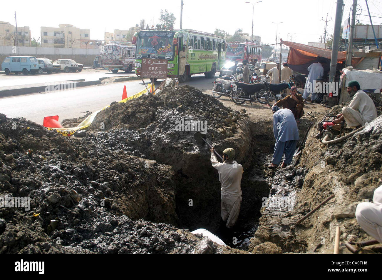 Work for 132 KV cable is in progress under the supervision of electric ...