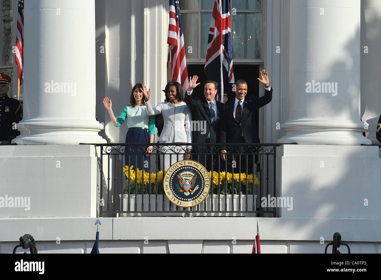 United of america first lady michelle obama samantha cameron hi-res ...