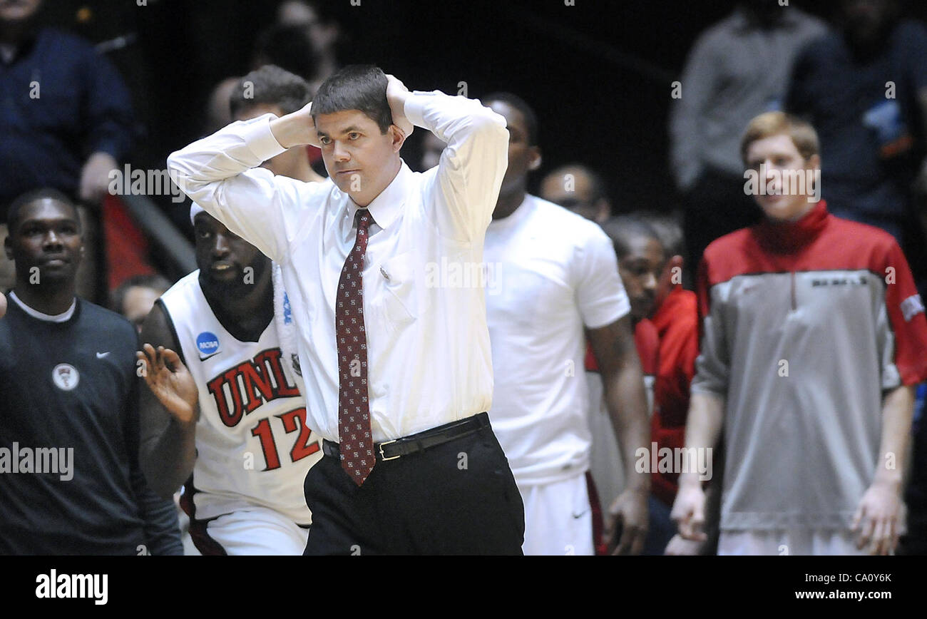 March 15, 2012 - Albuquerque, NM, U.S. - UNLV's head coach Dave Rice ...
