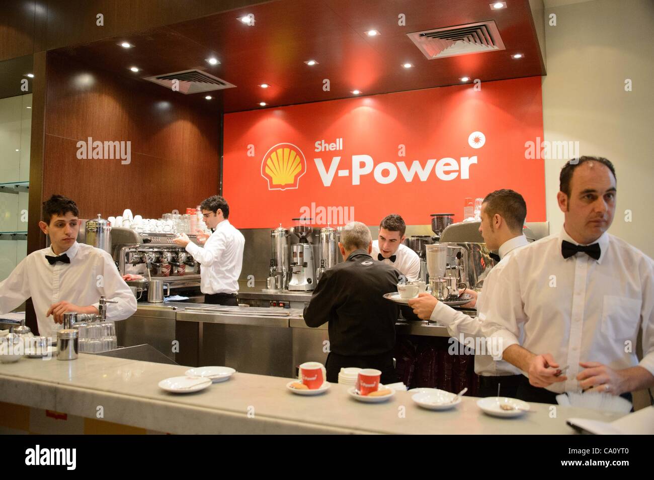 March 15, 2012 - Melbourne, Victoria, Australia - The Brunetti cafe in ...