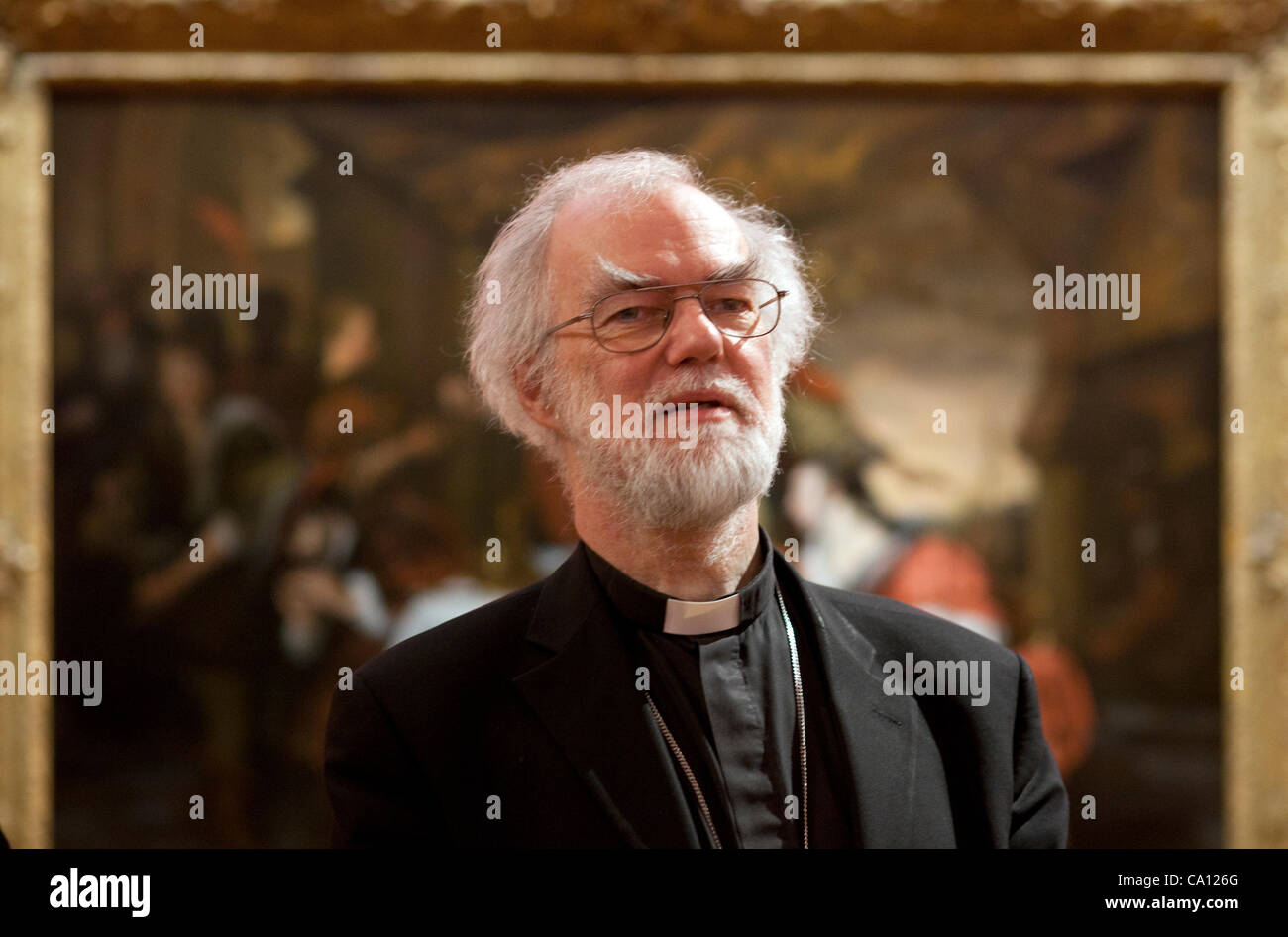 The Archbishop of Canterbury Rowan Williams at the Barber Institute of ...