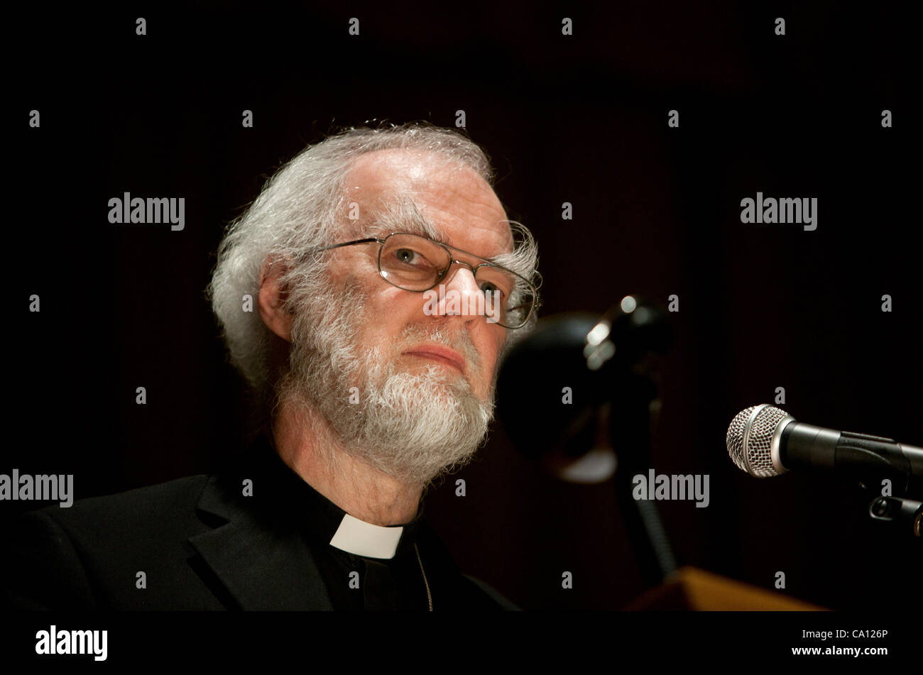 The Archbishop of Canterbury Rowan Williams at the Barber Institute of ...