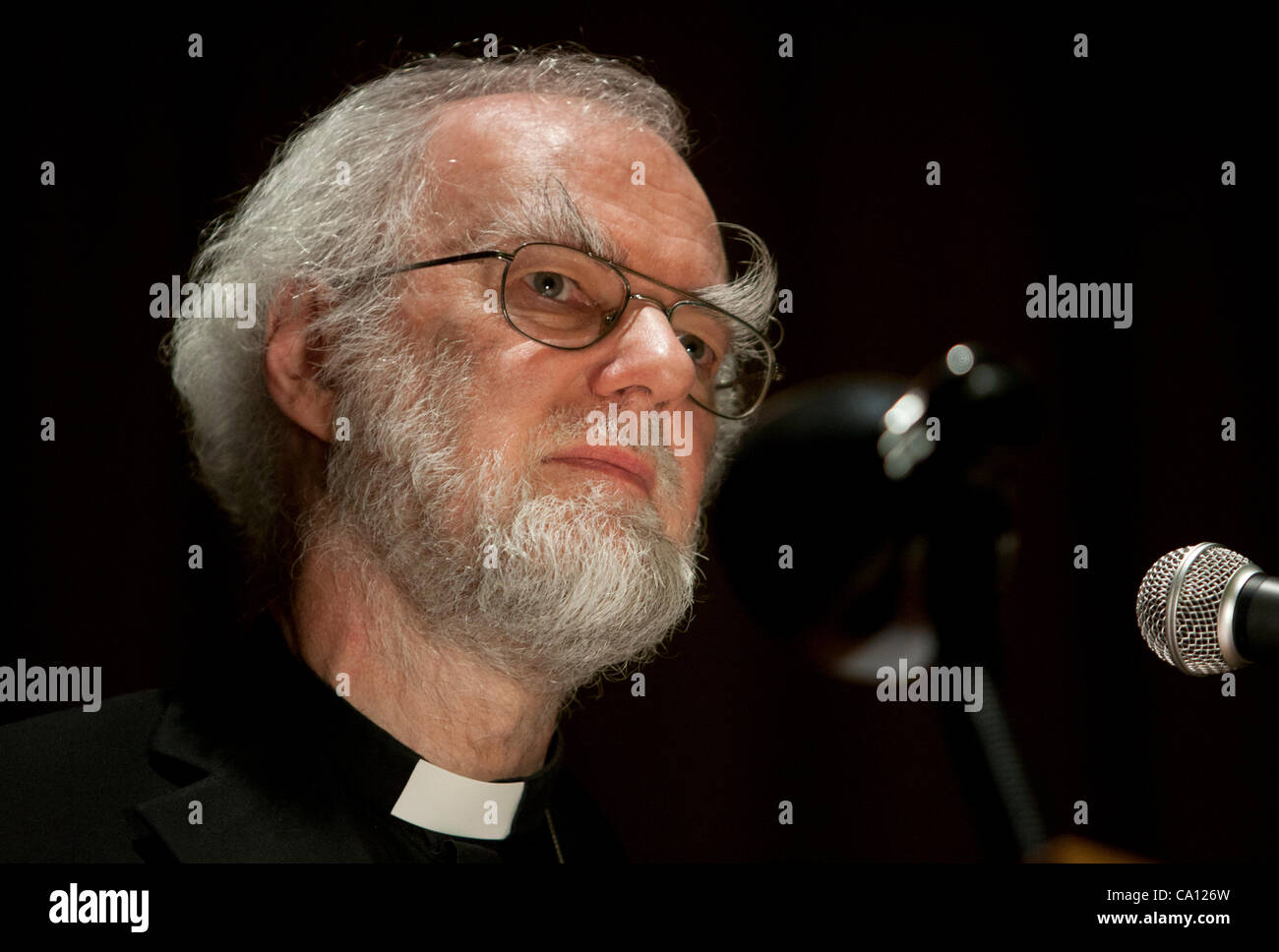 The Archbishop of Canterbury Rowan Williams at the Barber Institute of ...