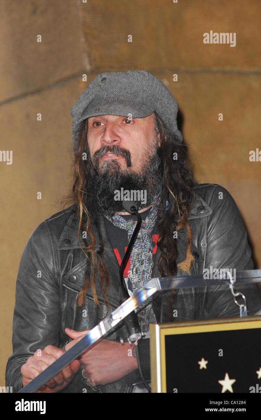 Rob Zombie at the induction ceremony for Star on the Hollywood Walk of ...