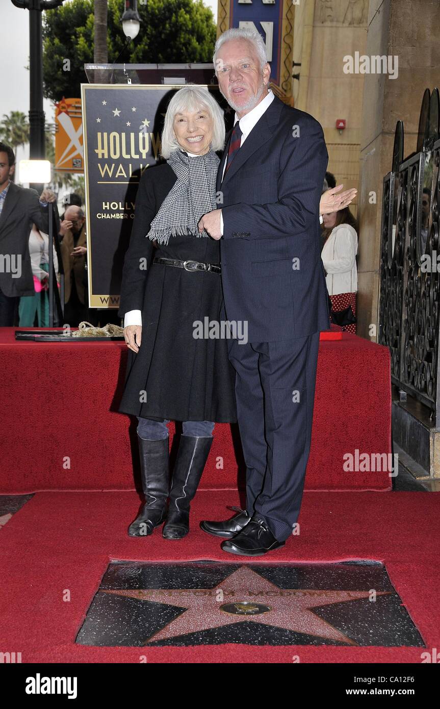 Malcolm mcdowell and tamar simon hoffs hi-res stock photography and ...