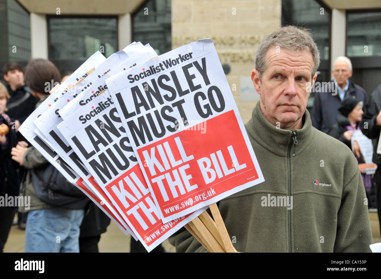 Nhs bill protest whitehall hi-res stock photography and images - Alamy