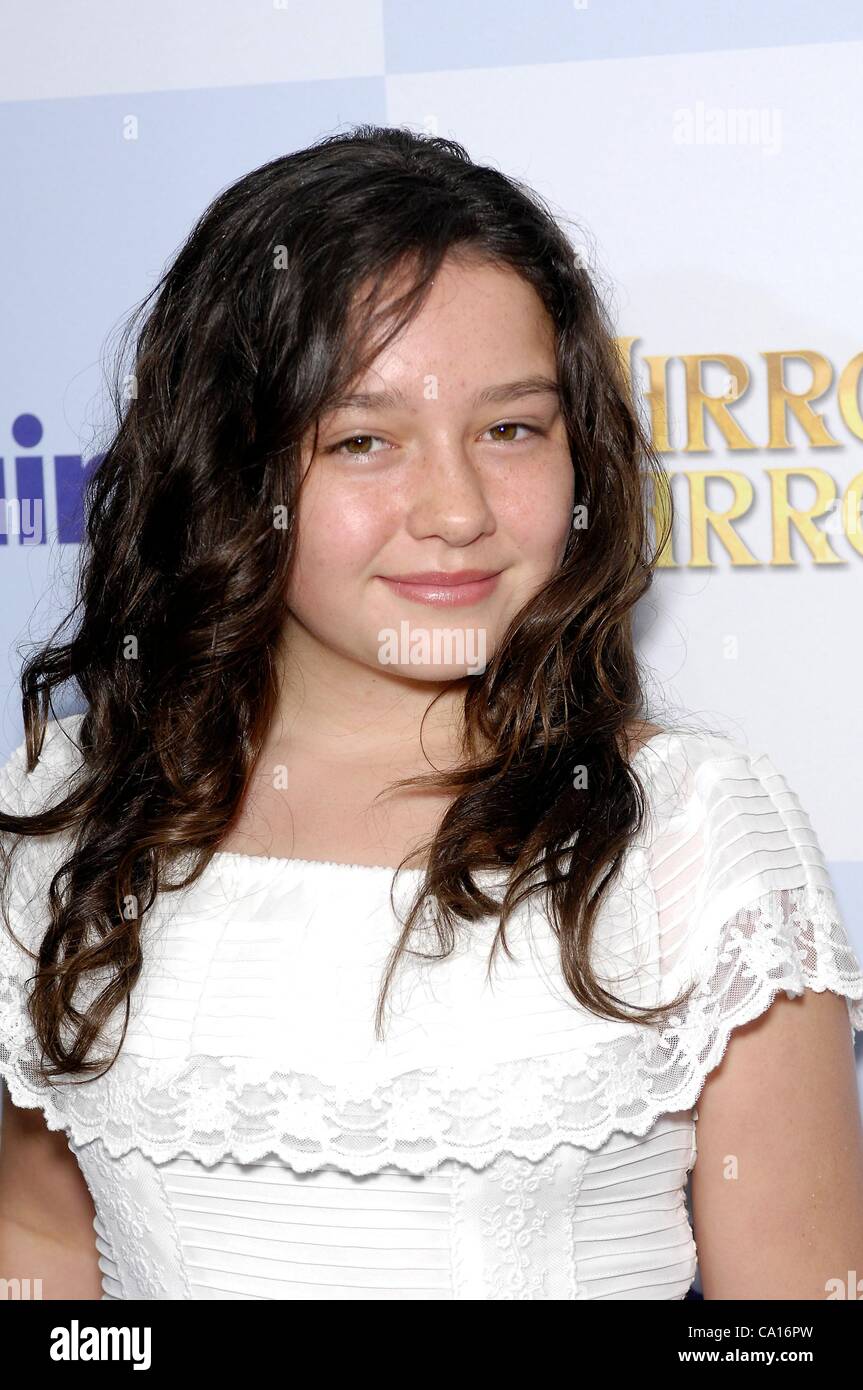 Amara Miller at arrivals for MIRROR MIRROR Premiere, Grauman's Chinese ...