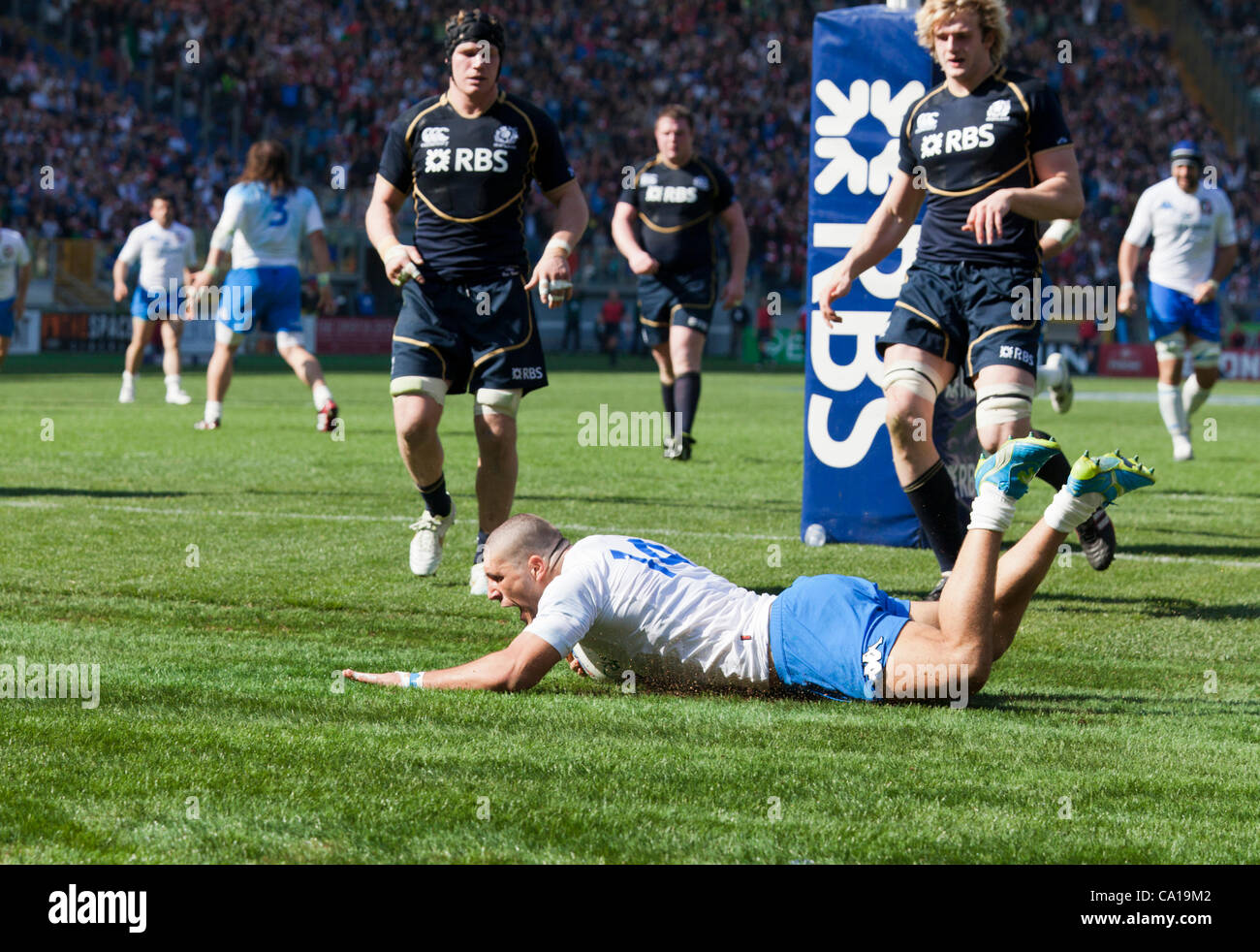 ROME, ITALY, SATURDAY, MARCH 17TH 2012. Six Nations Rugby. Italy vs ...