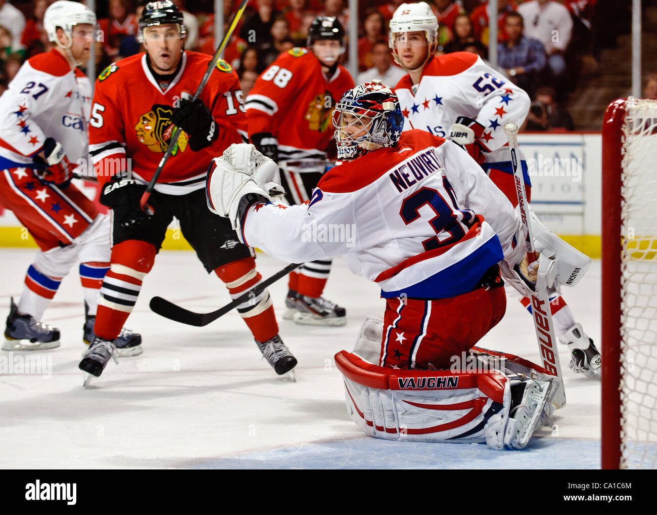 Mar. 18, 2012 - Chicago, Illinois, U.S - Washington goalie Michal ...