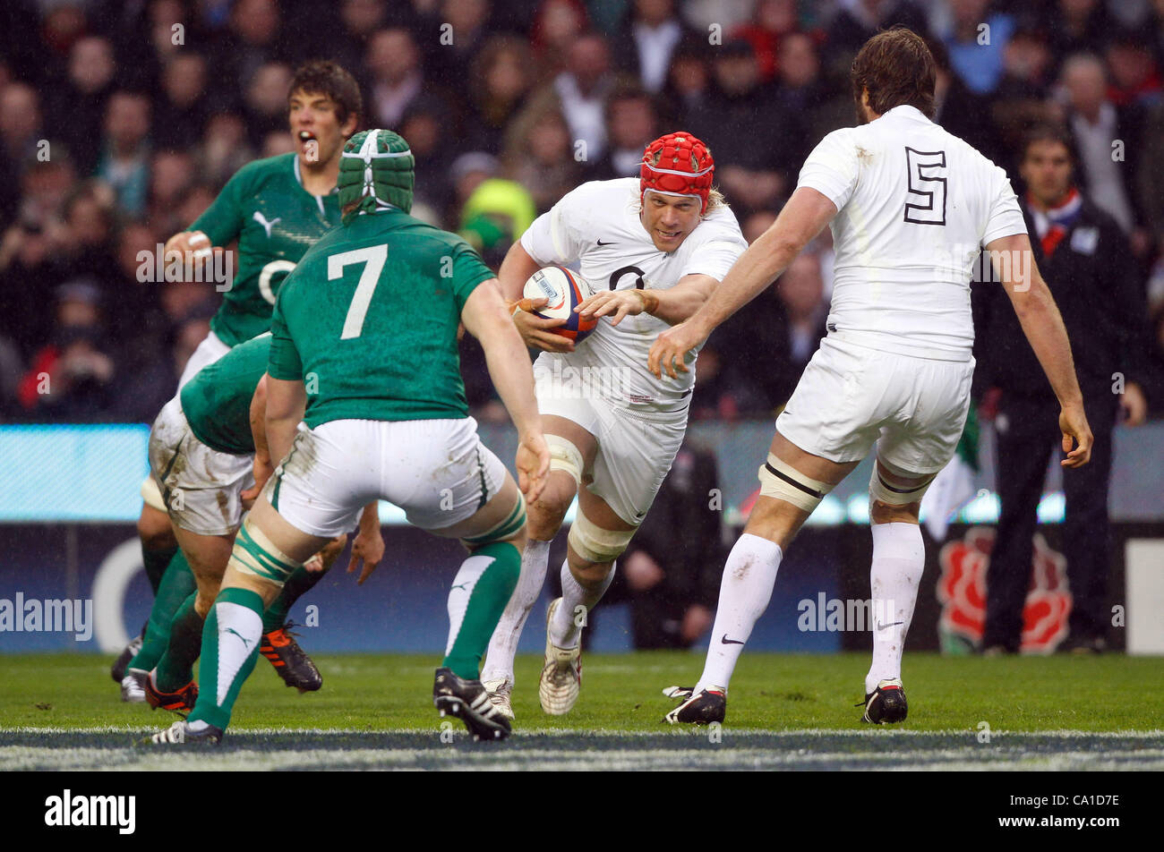 MOURITZ BOTHA MAKES A RUN ENGLAND V IRELAND TWICKENHAM MIDDLESEX ...