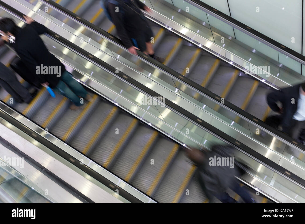 Escalators provide access to the mezzanine level and make the London's ...