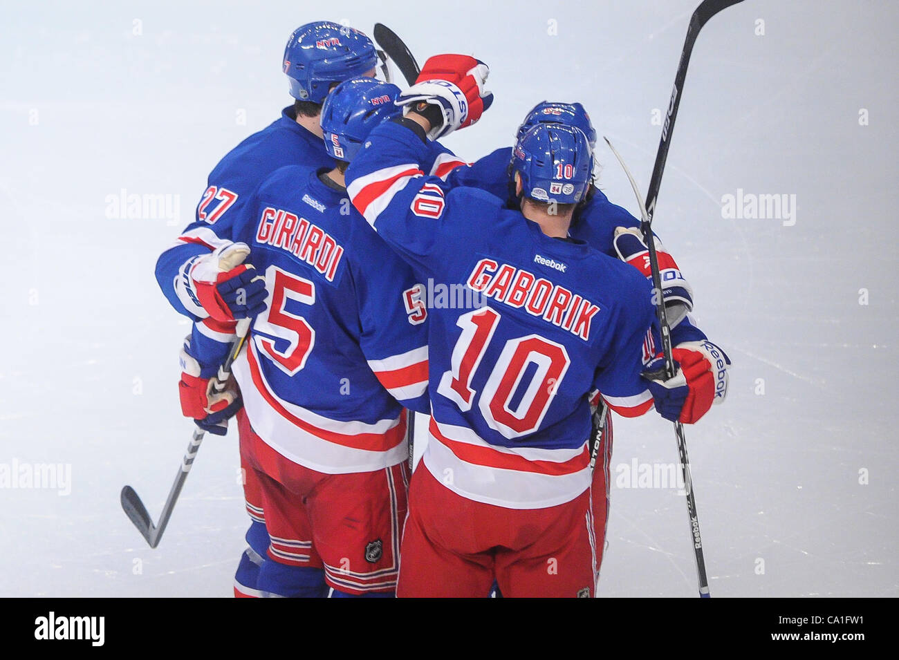 Mar. 19, 2012 - New York, New York, U.S - New York Rangers defenseman ...
