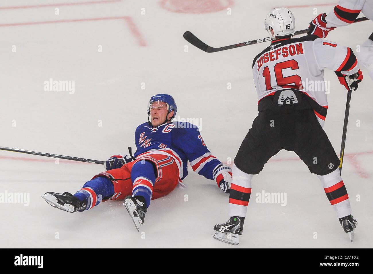Mar. 19, 2012 - New York, New York, U.S - New York Rangers right wing ...