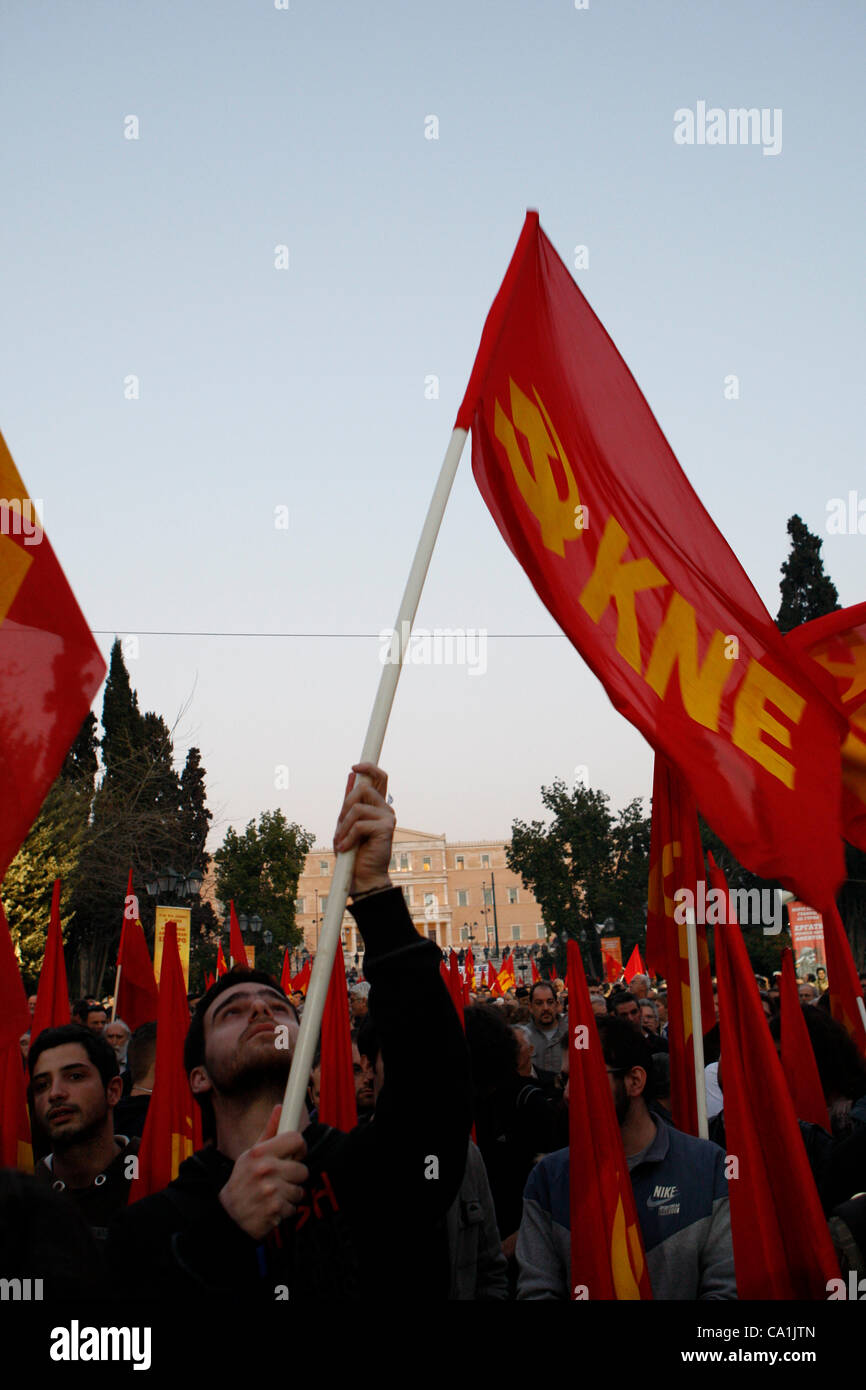 Greek protest austerity hi-res stock photography and images - Alamy