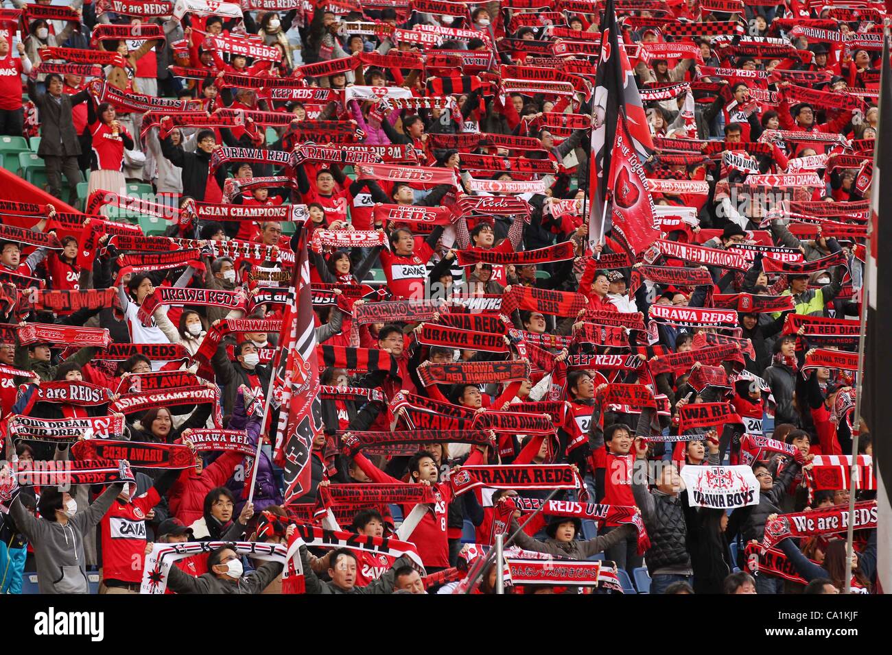 Urawa Reds Fans, MARCH 20, 2012 - Football /Soccer : 2012 J.LEAGUE ...