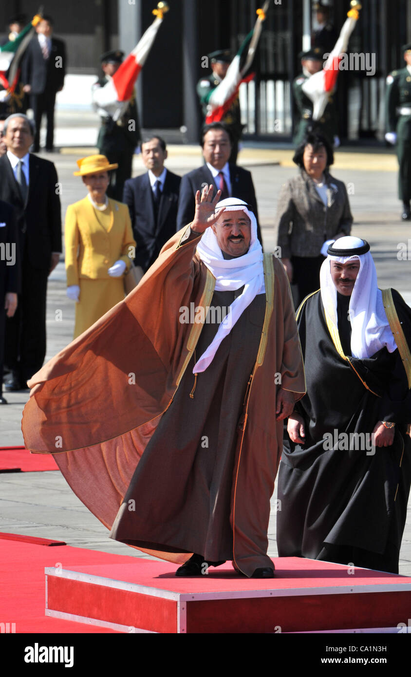March 21, 2012 - Tokyo, Japan - Kuwait's ruler Sheikh Sabah al-Ahmad al ...