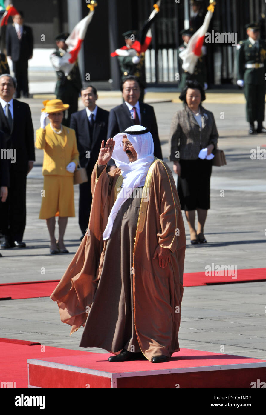 March 21, 2012 - Tokyo, Japan - Kuwait's ruler Sheikh Sabah al-Ahmad al ...