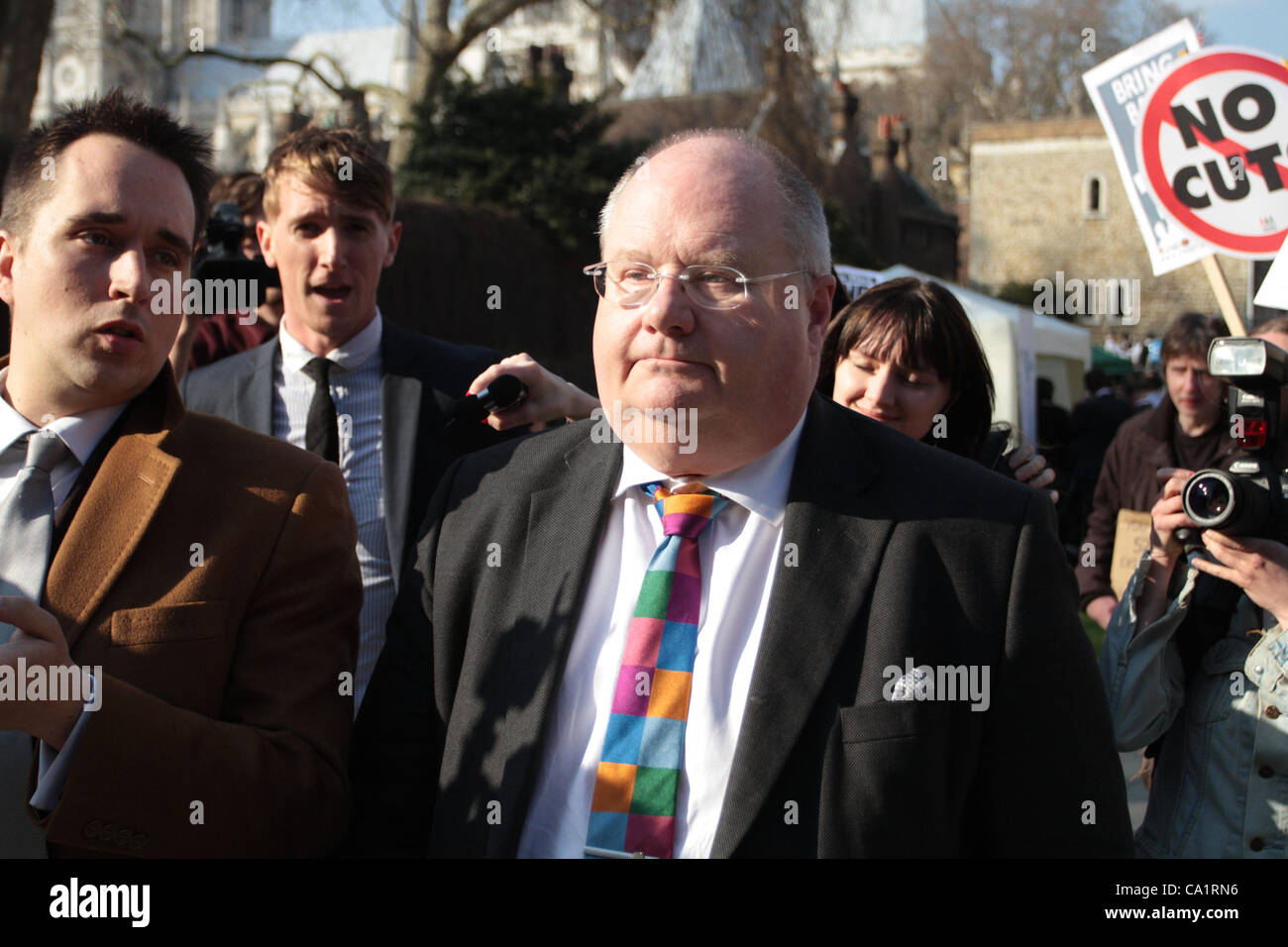 London, UK. 21/03/12.UK . Rt Hon Eric Pickles ( right) at the College ...
