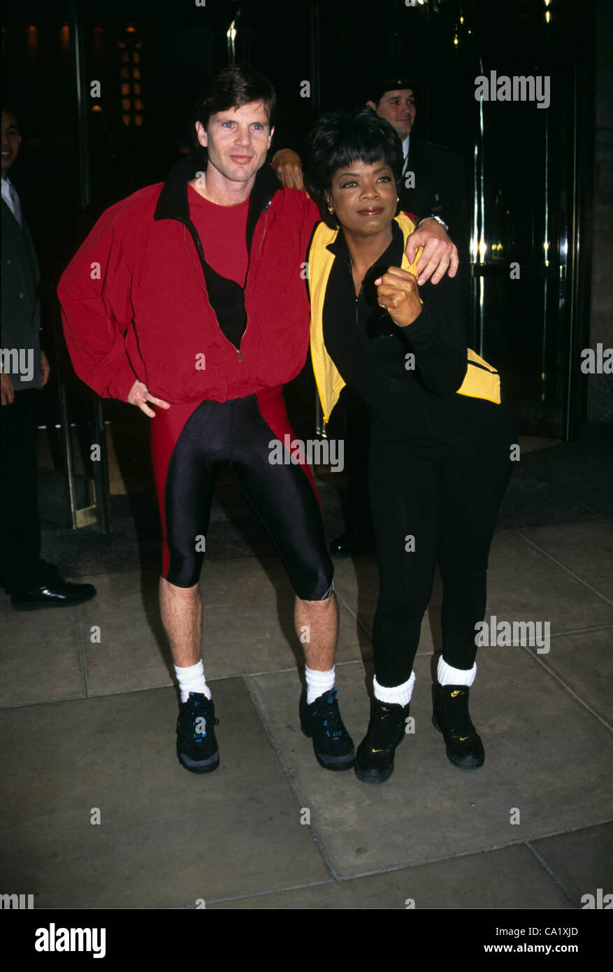 May 13, 1995 - New York, New York, U.S. - OPRAH WINFREY & (Trainer) BOB ...