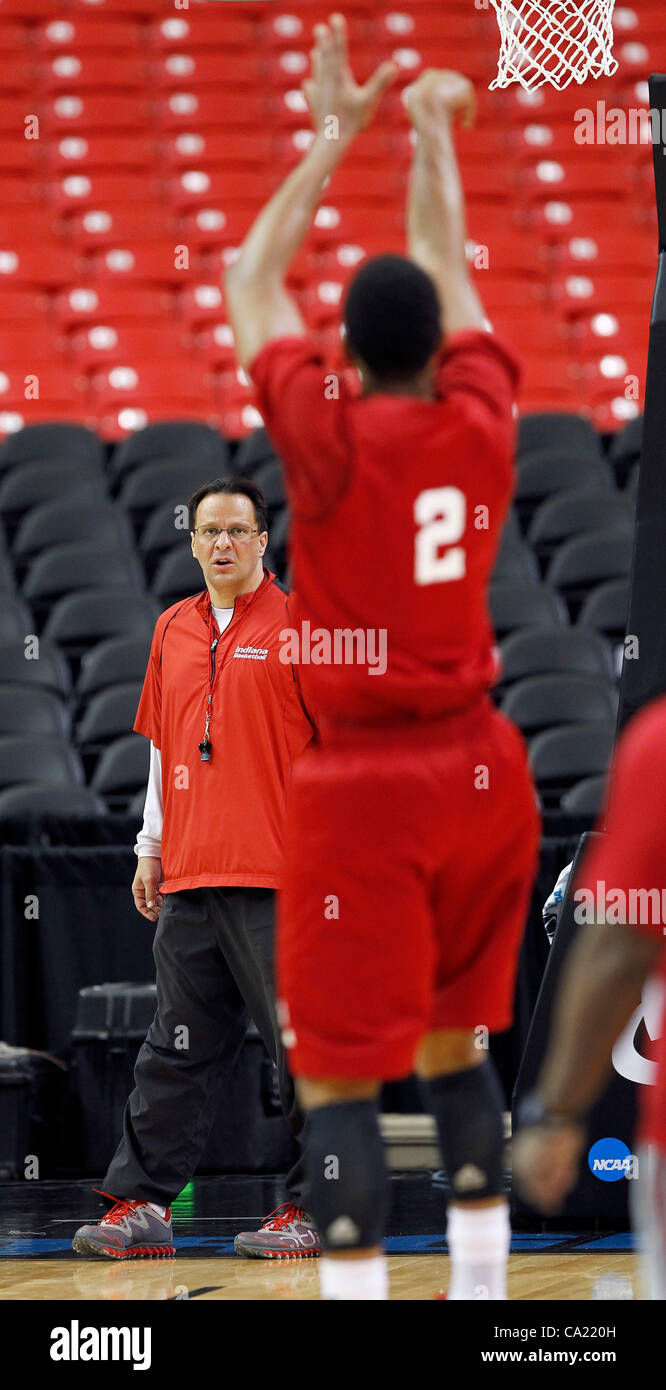 March 22, 2012 - Atlanta, GA, USA - Indiana Hoosiers head coach Tom ...