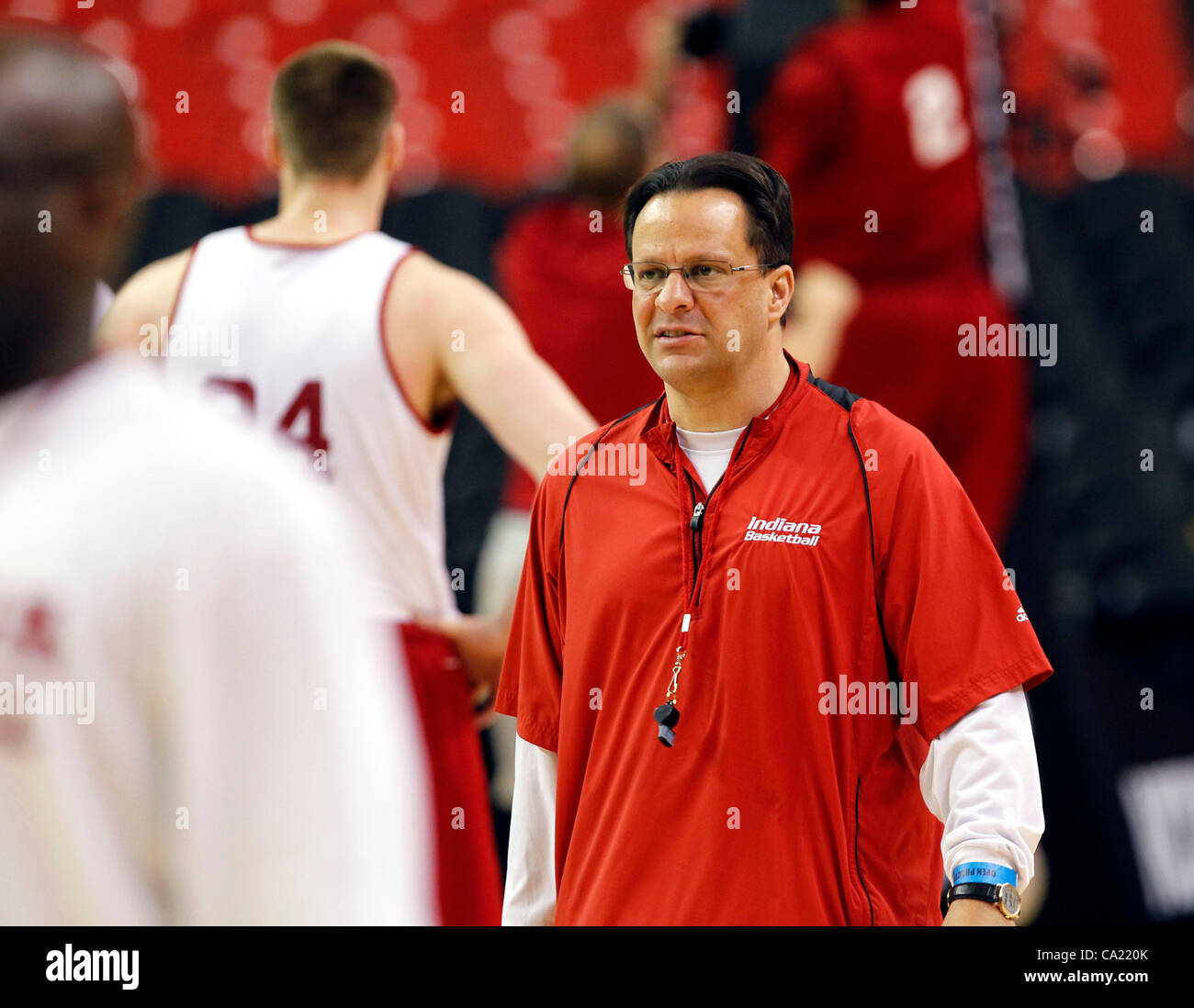 March 22, 2012 - Atlanta, GA, USA - Indiana Hoosiers head coach Tom ...