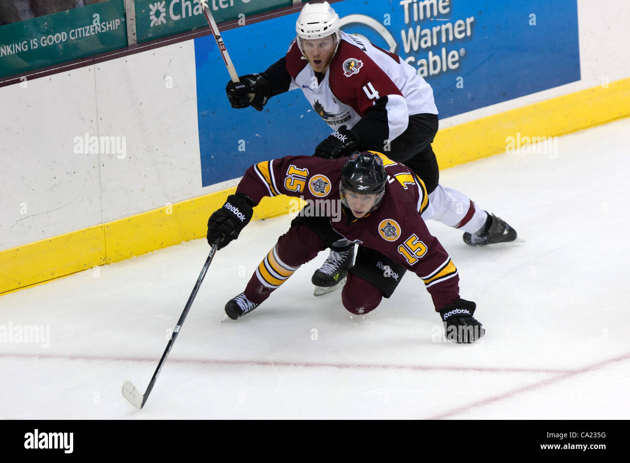 March 22, 2012 - Cleveland, Ohio, U.S - Chicago forward Anton Rodin (15 ...