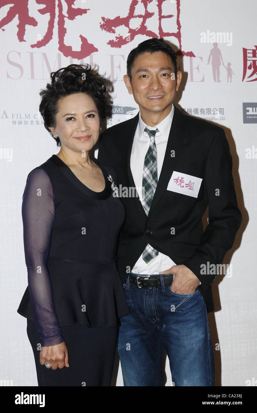 Andy Lau and Deannie Yip attends the celebration party to celebrate the ...