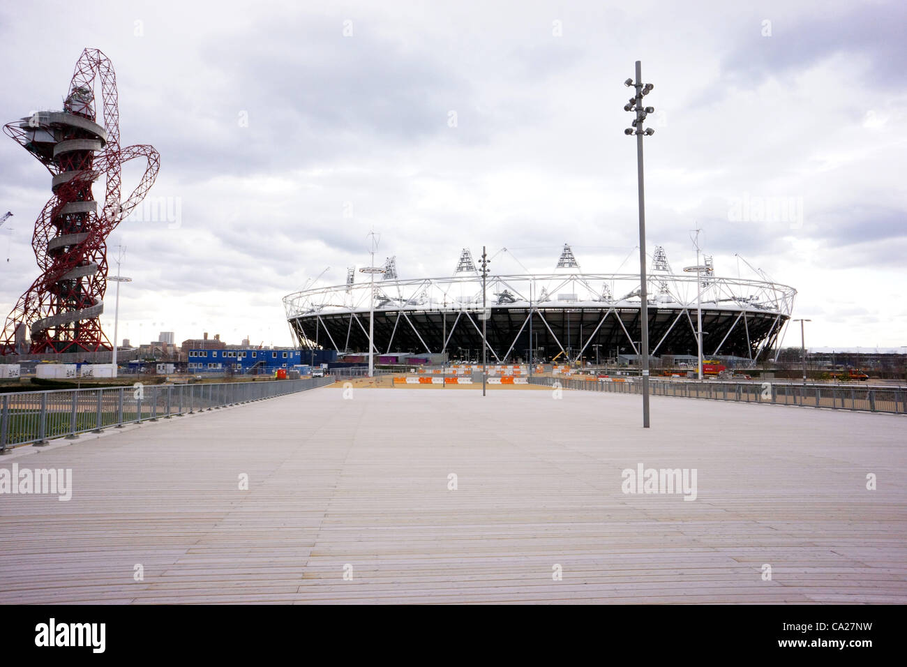 The Olympic Stadium, MARCH 5, 2012 : A general view of the Olympic ...