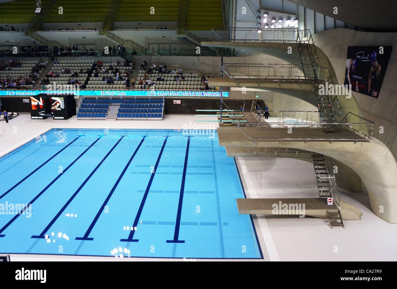Diving boards, MARCH 7, 2012 - Swimming : A general view of the diving ...
