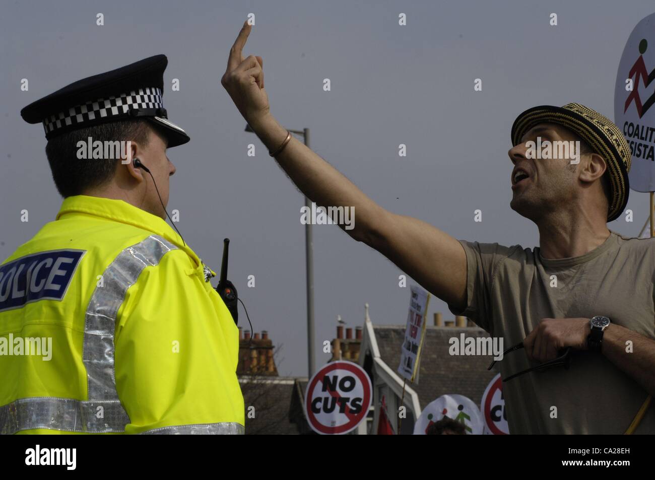 Troon, UK. 24/3/12 "Youth Fight for Jobs" protest march organised by ...