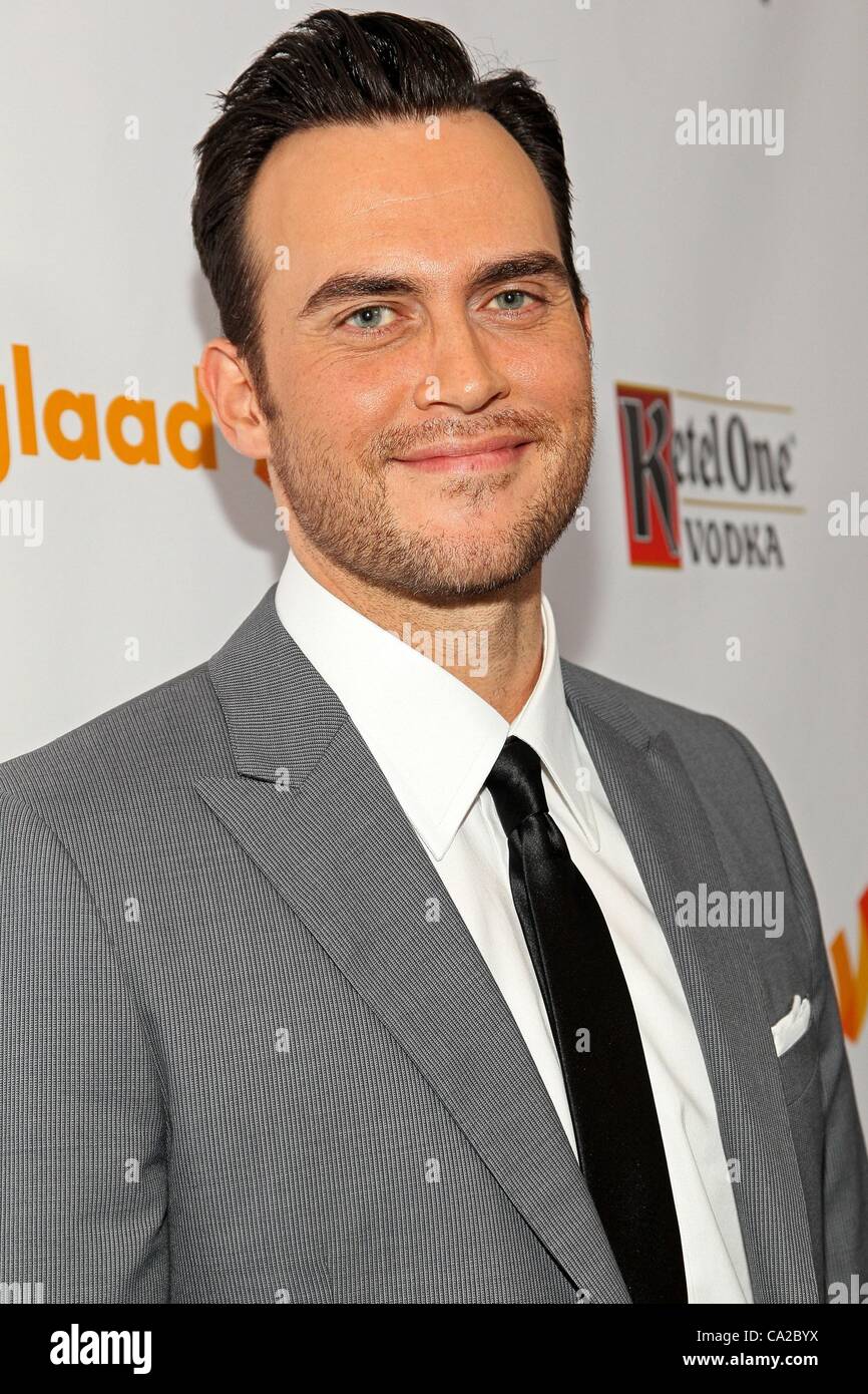 Cheyenne Jackson at arrivals for 23rd Annual GLAAD Media Awards in NYC ...