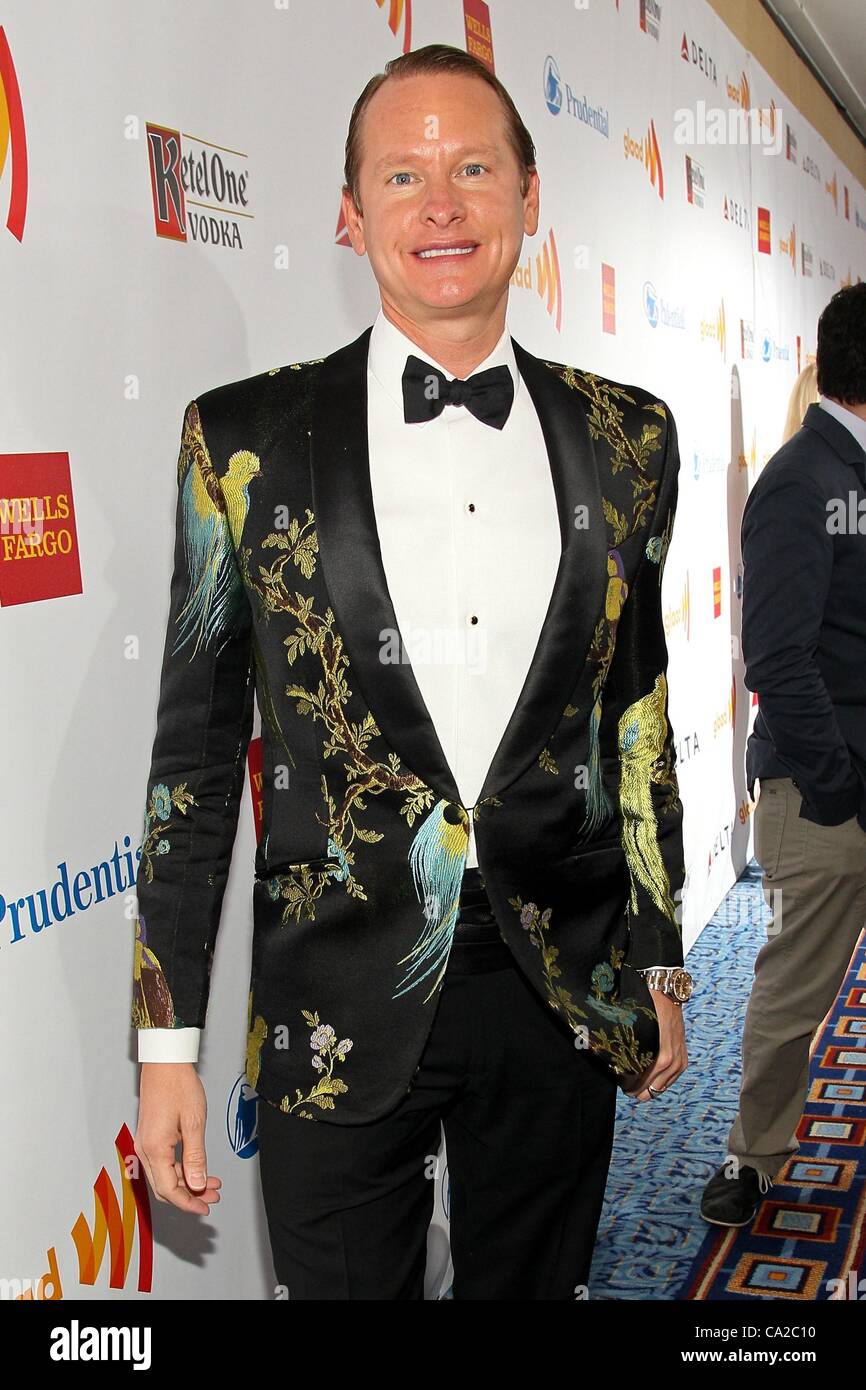 Carson Kressley at arrivals for 23rd Annual GLAAD Media Awards in NYC ...